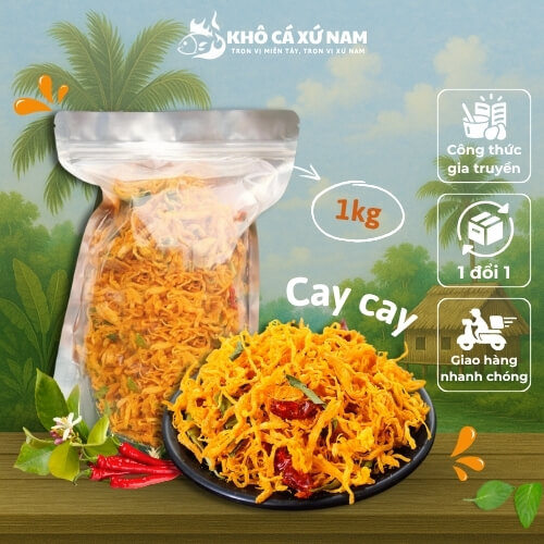 Khô gà lá chanh chẹp chẹp mê ly ăn là nhớ 1kg | GLC | Vài Ly Đê